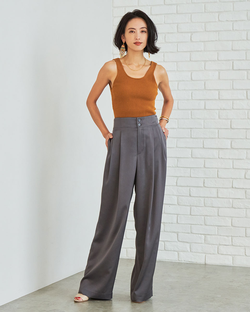 尾形沙耶香さんコラボフルレングスワイドパンツ｜MARISAGRACE｜Marisa Grace Official Online Store